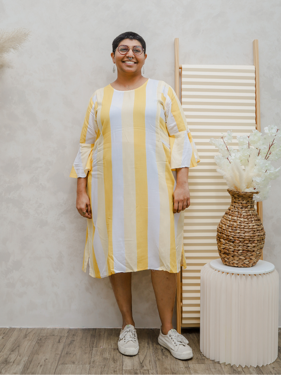 Stripes Dress – THE CURVE CULT